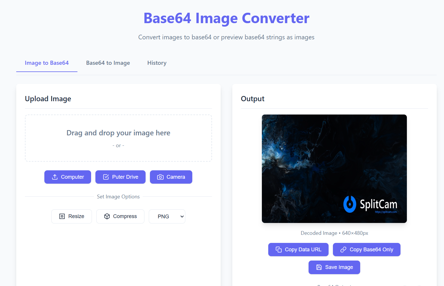 Base64 Image Converter